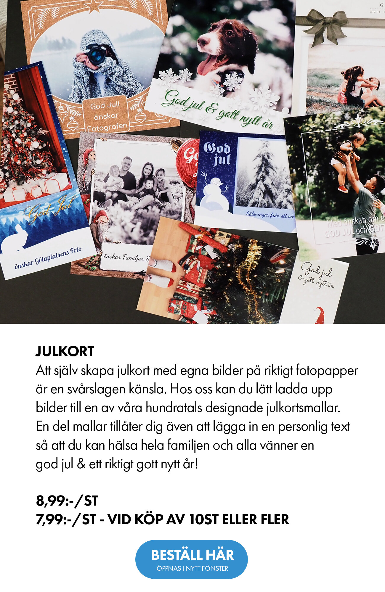 Julkort & Tackkort - Fotobutik i Göteborg - Götaplatsens Foto