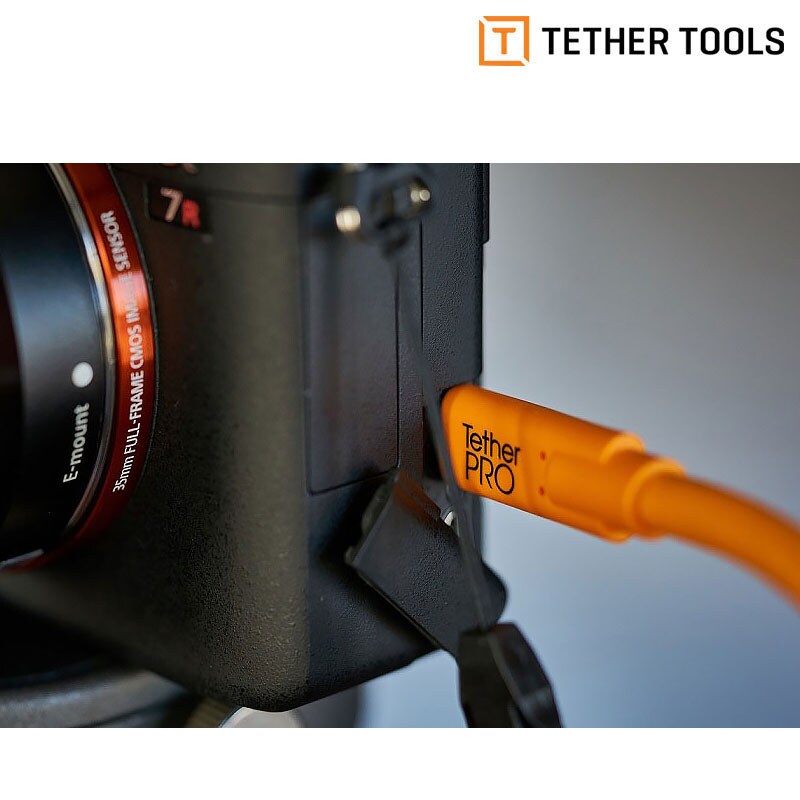 Tether Tools Tetherpro Usb-C till 3,0 Micro-B Vinklad 4,6m. Orange ...